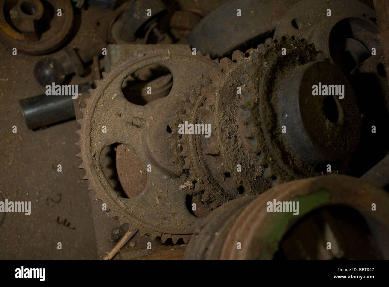 dirty dusty gears Stock Photo - Alamy