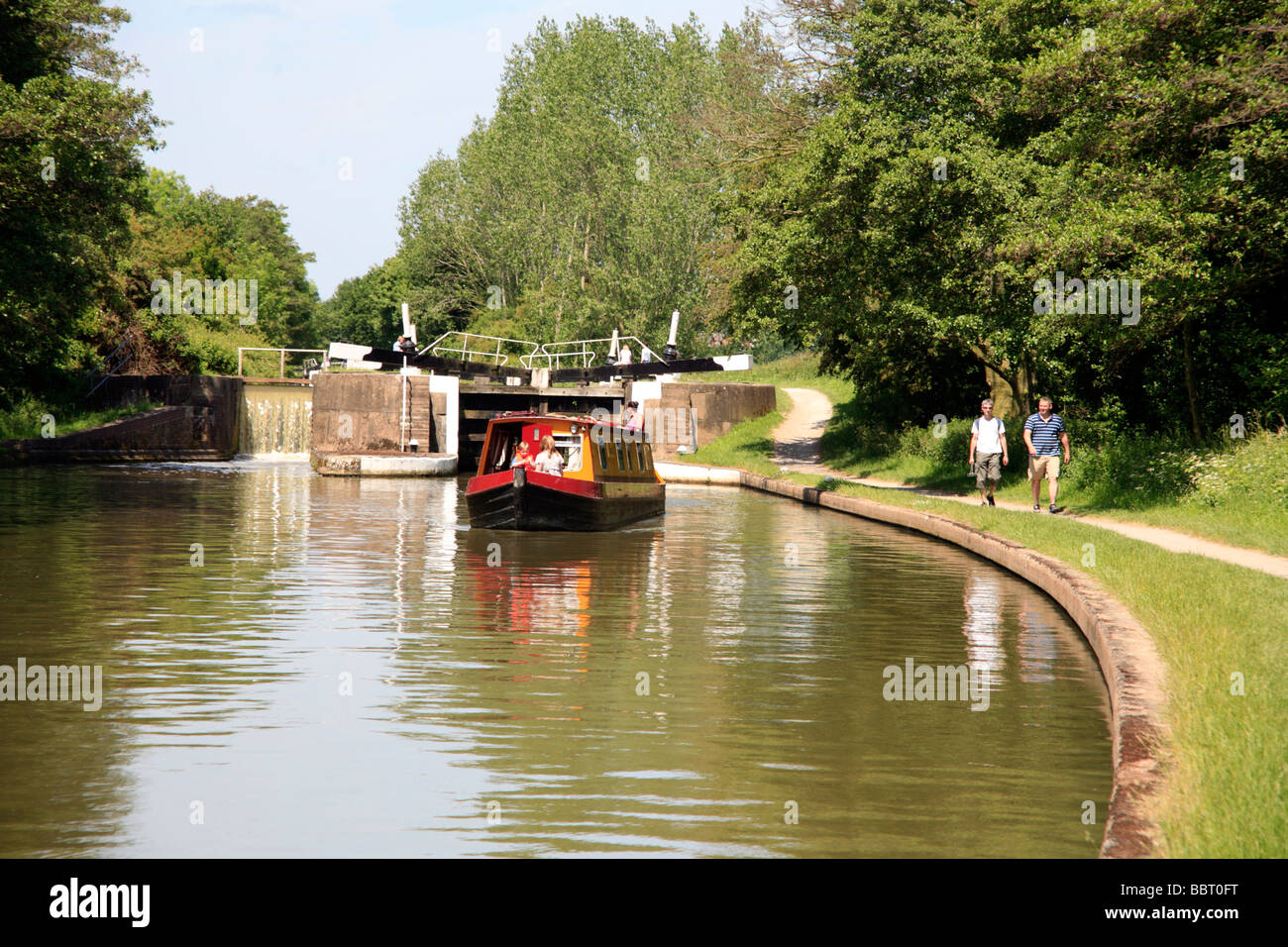 Grand Union Canal Hatton Locks Stock Photo - Alamy