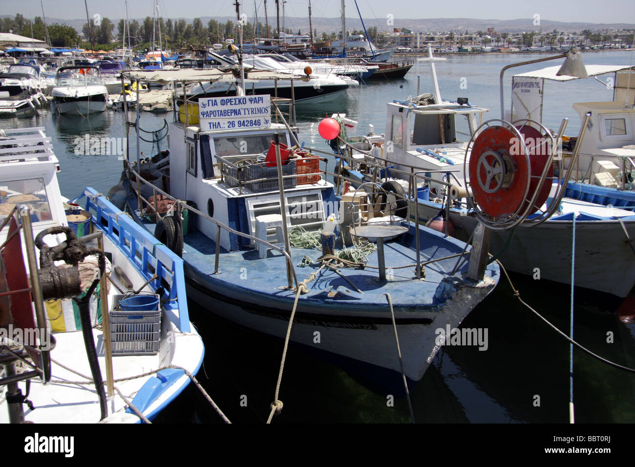 Traditional cypriot fishing boats hi-res stock photography and images ...