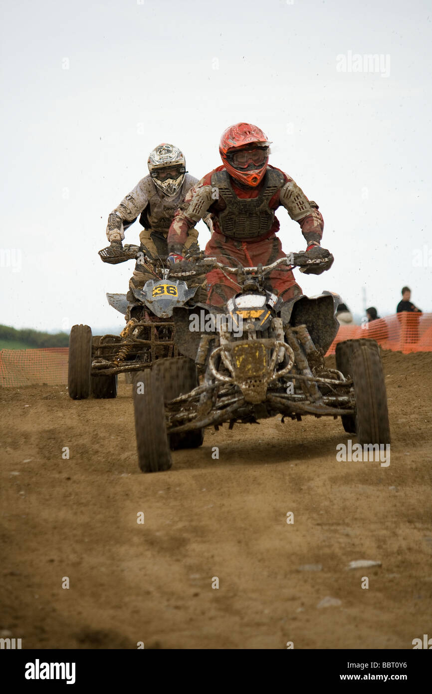 Photographs of cross country quad riders during European Championship ...