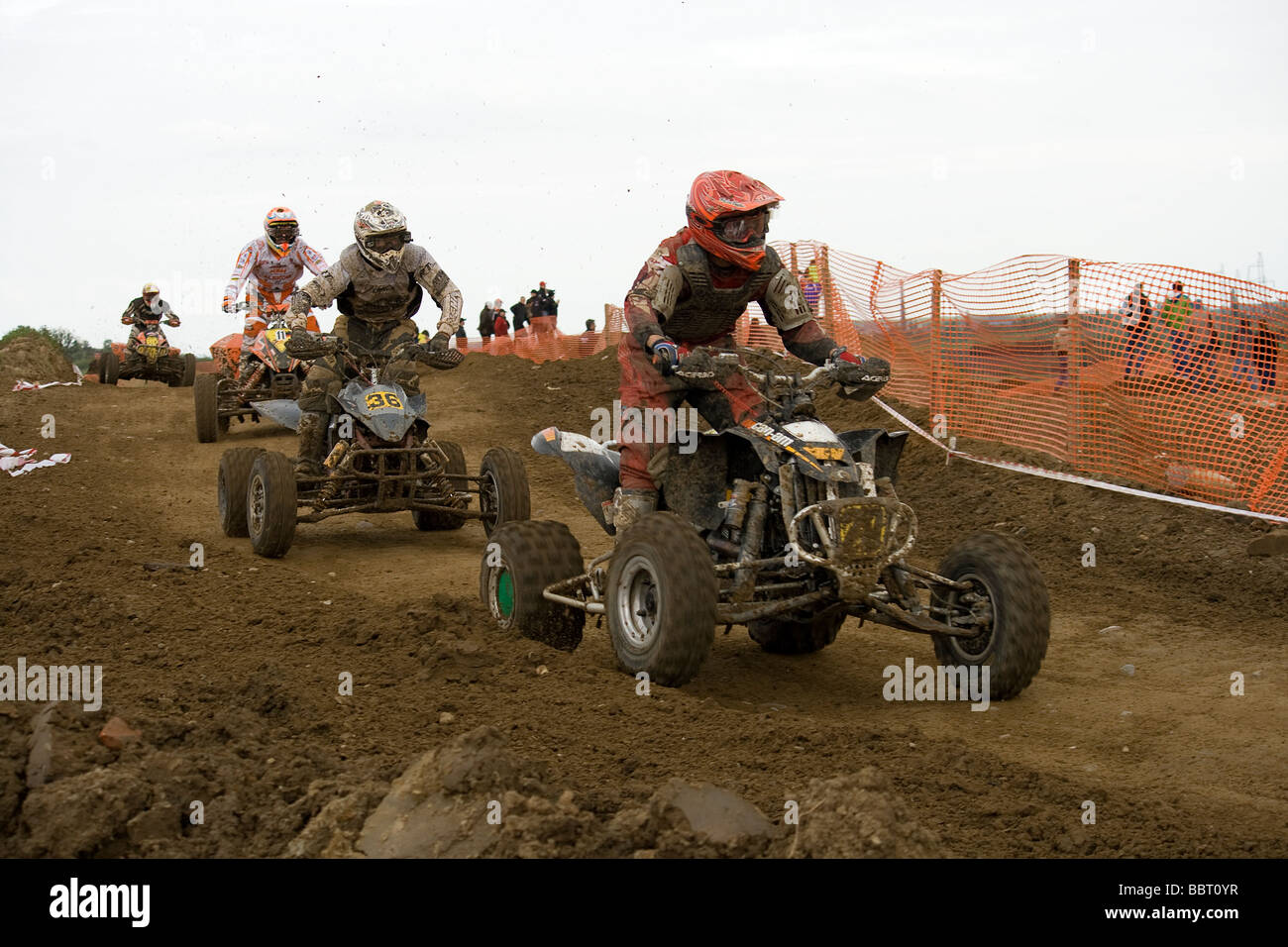 Photographs of cross country quad riders during European Championship ...
