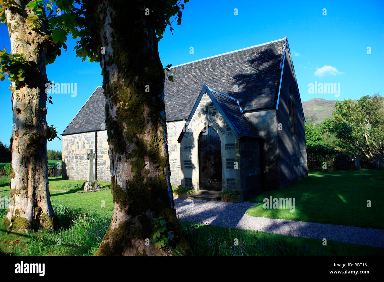 Church on the Isle of Mull Stock Photo - Alamy