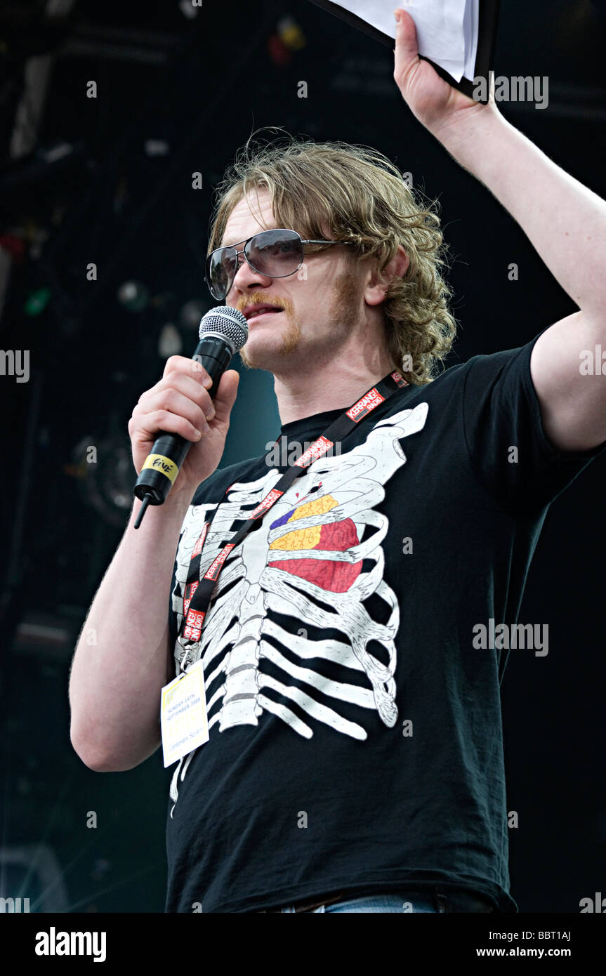 Luke Wilkins from kerrang radio at arts fest birmingham in 2008 Stock ...