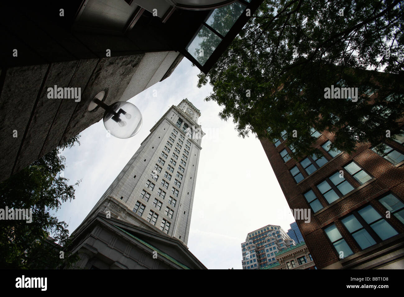 Custom House Tower, downtown Boston skyline Stock Photo - Alamy