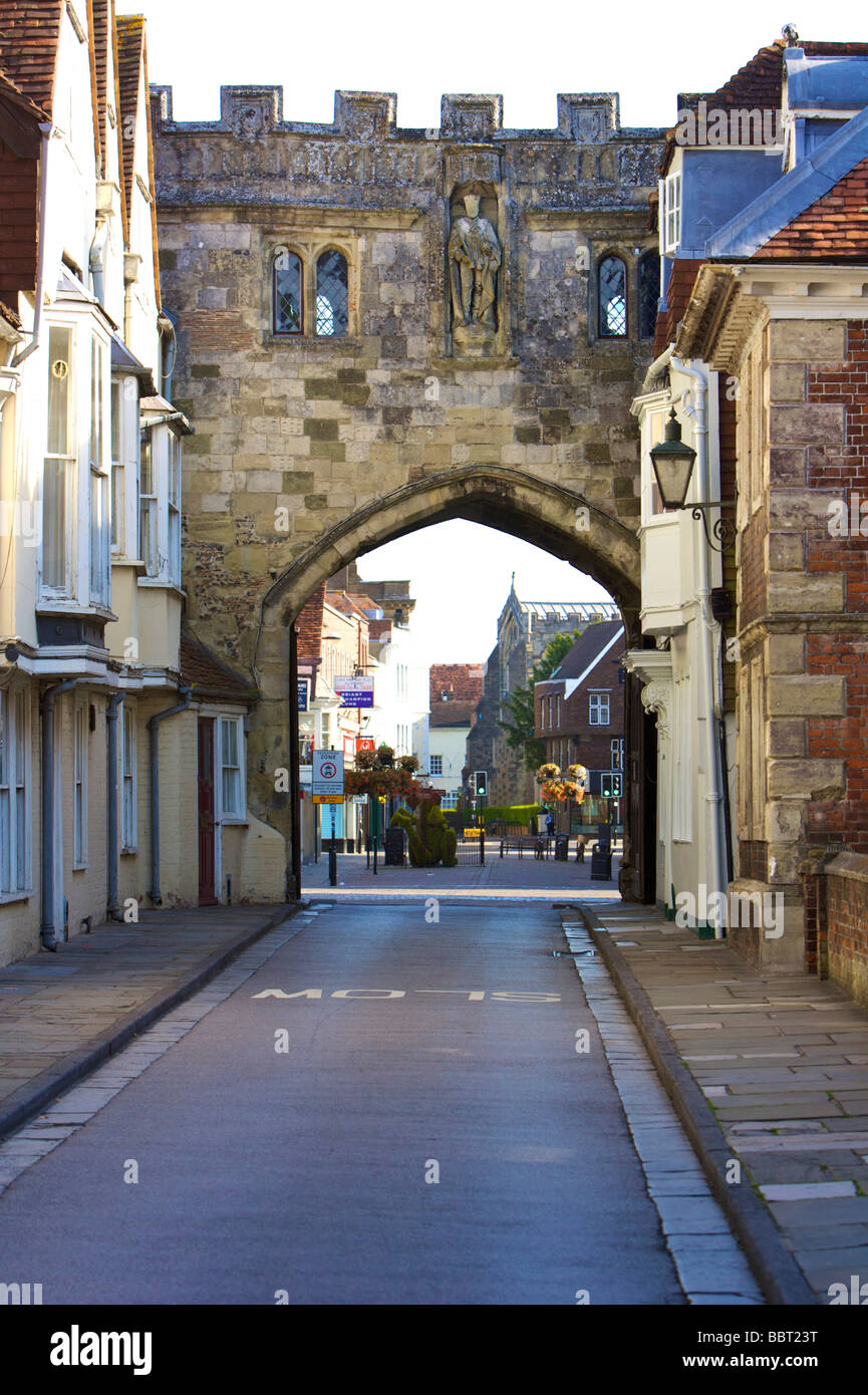 Cathedral Gate Salisbury Stock Photo - Alamy