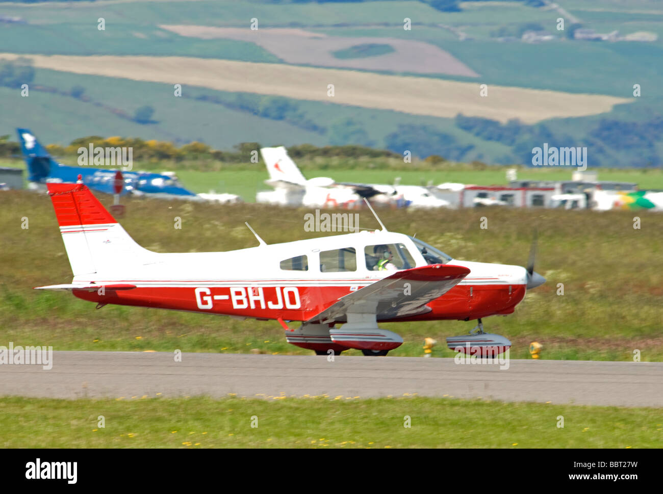 Piper PA-28-161 Warrior II Home Base at Inverness Dalcross Airport ...