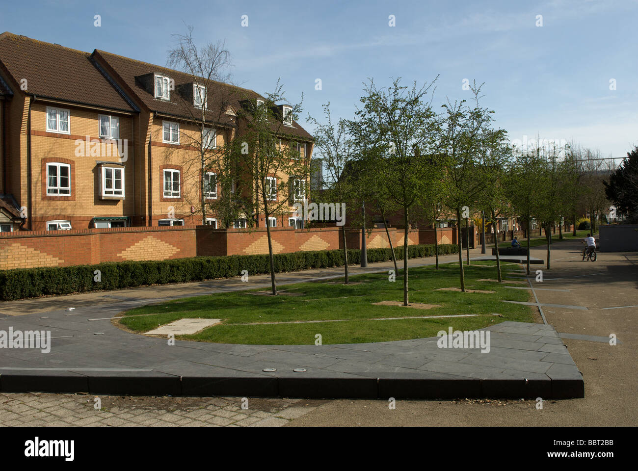 Shared Space traffic management, Ipswich, Suffolk, UK Stock Photo - Alamy
