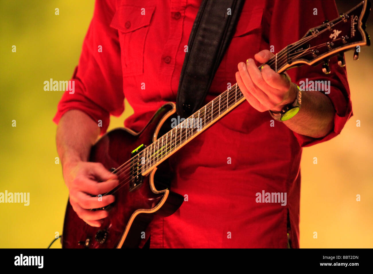 rock musicians playing at a live concert Stock Photo - Alamy