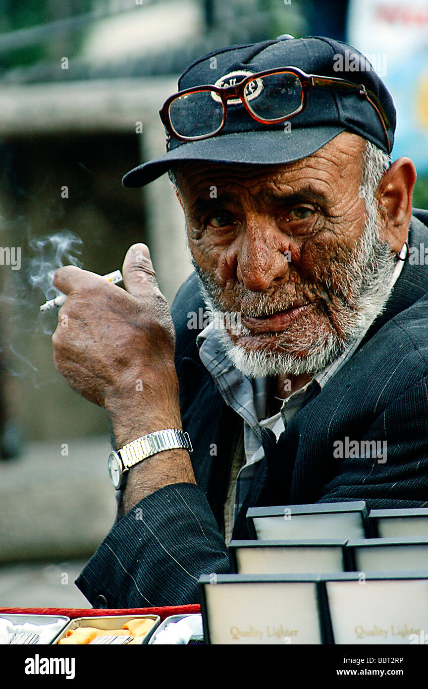 portrait of old turkish man Stock Photo - Alamy