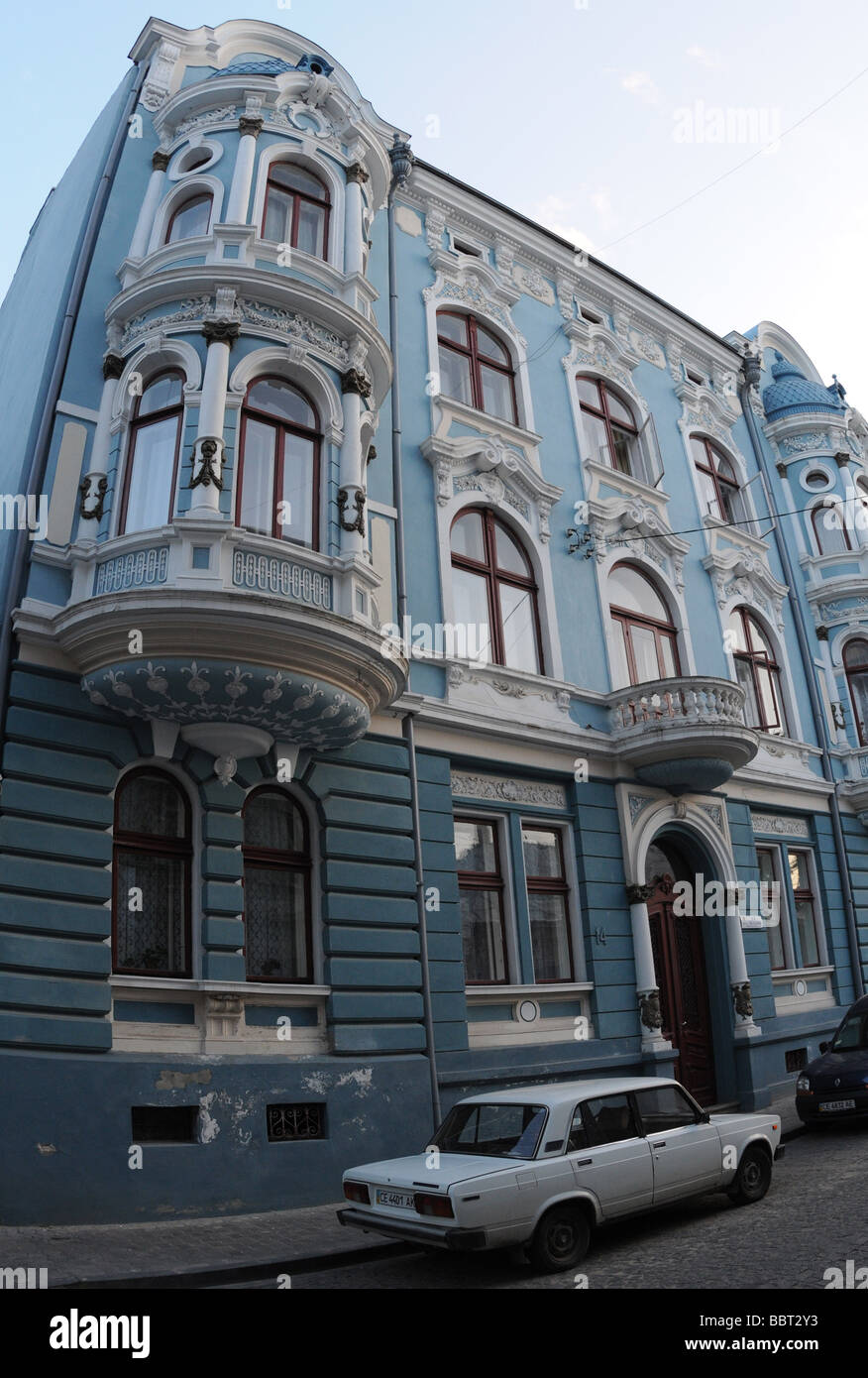 Austrian Architecture on Bojenka Street, Chernivtsi, Ukraine Stock ...