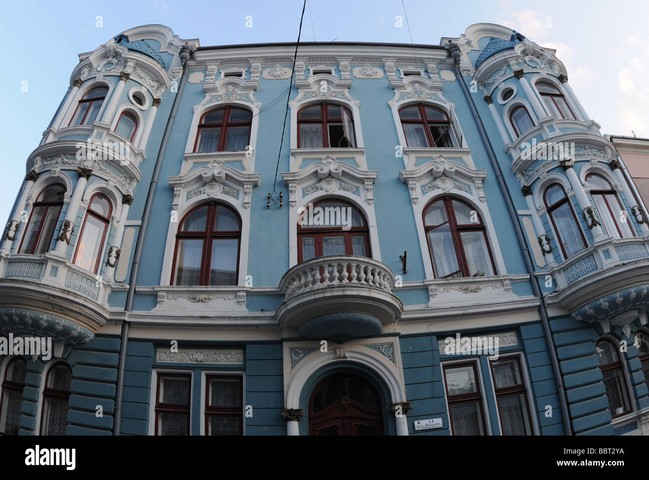 Austrian Architecture on Bojenka Street, Chernivtsi, Ukraine Stock ...