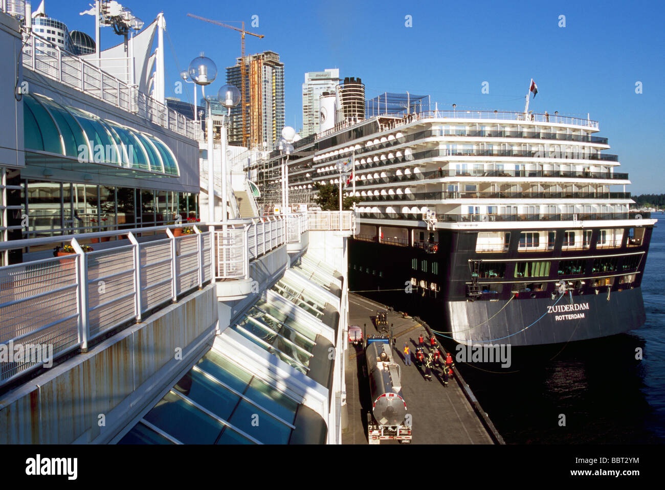 Cruise Ship docked at "Canada Place" Trade and Convention Centre and ...