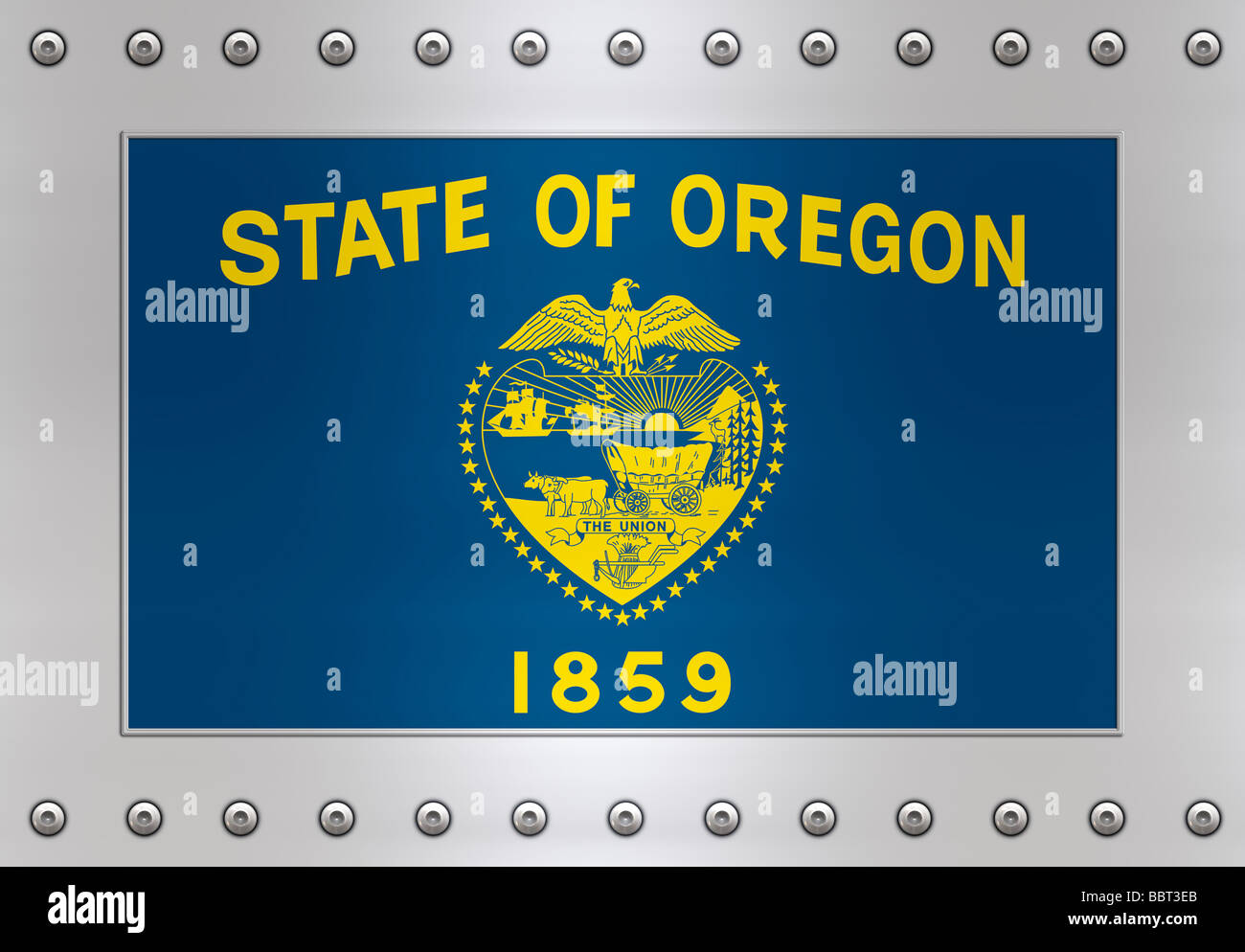 Flag of the oregon hi-res stock photography and images - Alamy