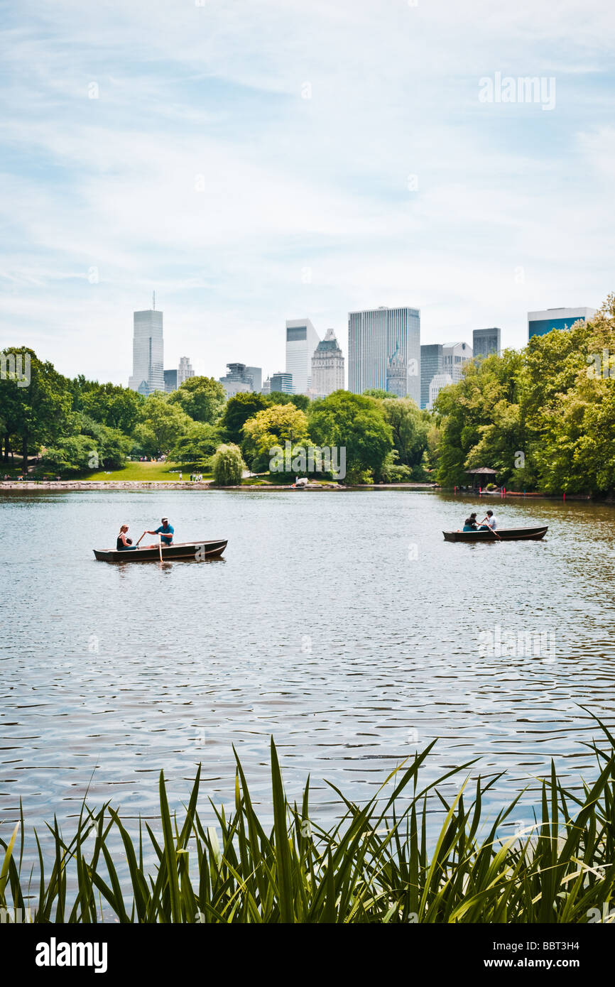 Central park row boats hi-res stock photography and images - Alamy