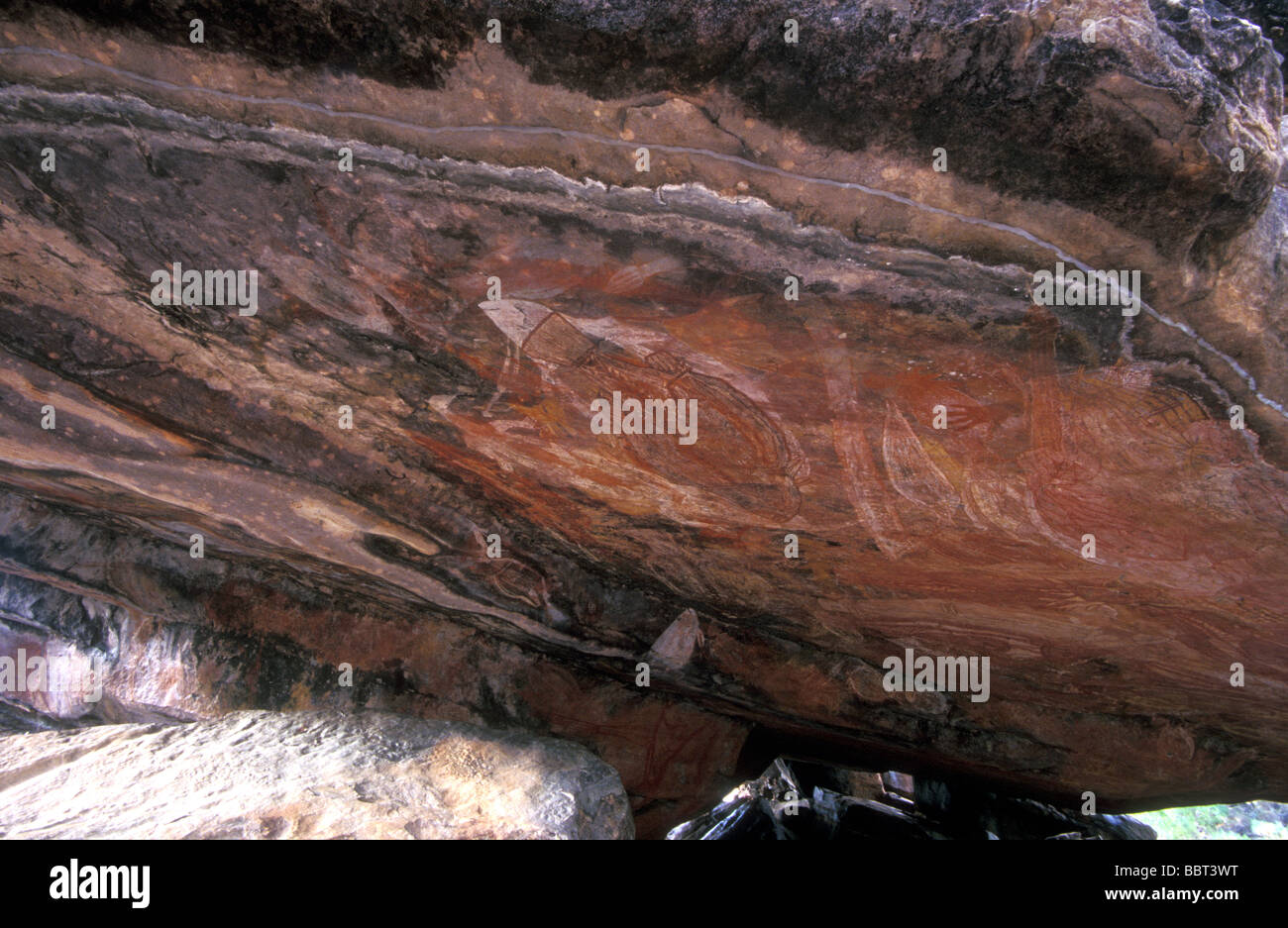 ubirr aboriginal rock art northern territory australia Stock Photo - Alamy