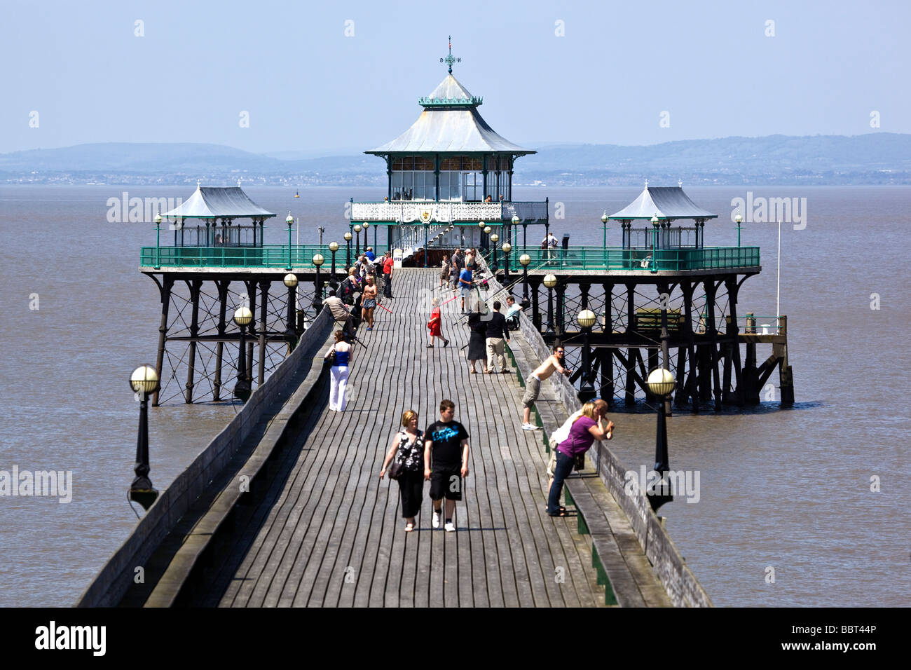 Pier at Clevedon Somerset Stock Photo - Alamy