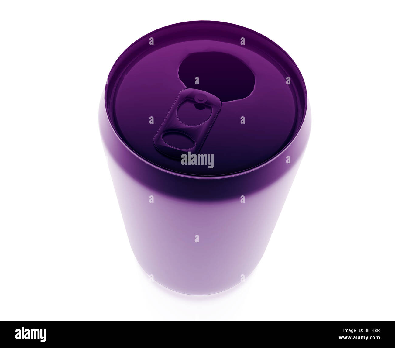 Generic soda drink can illustration glossy metal style isolated Stock ...