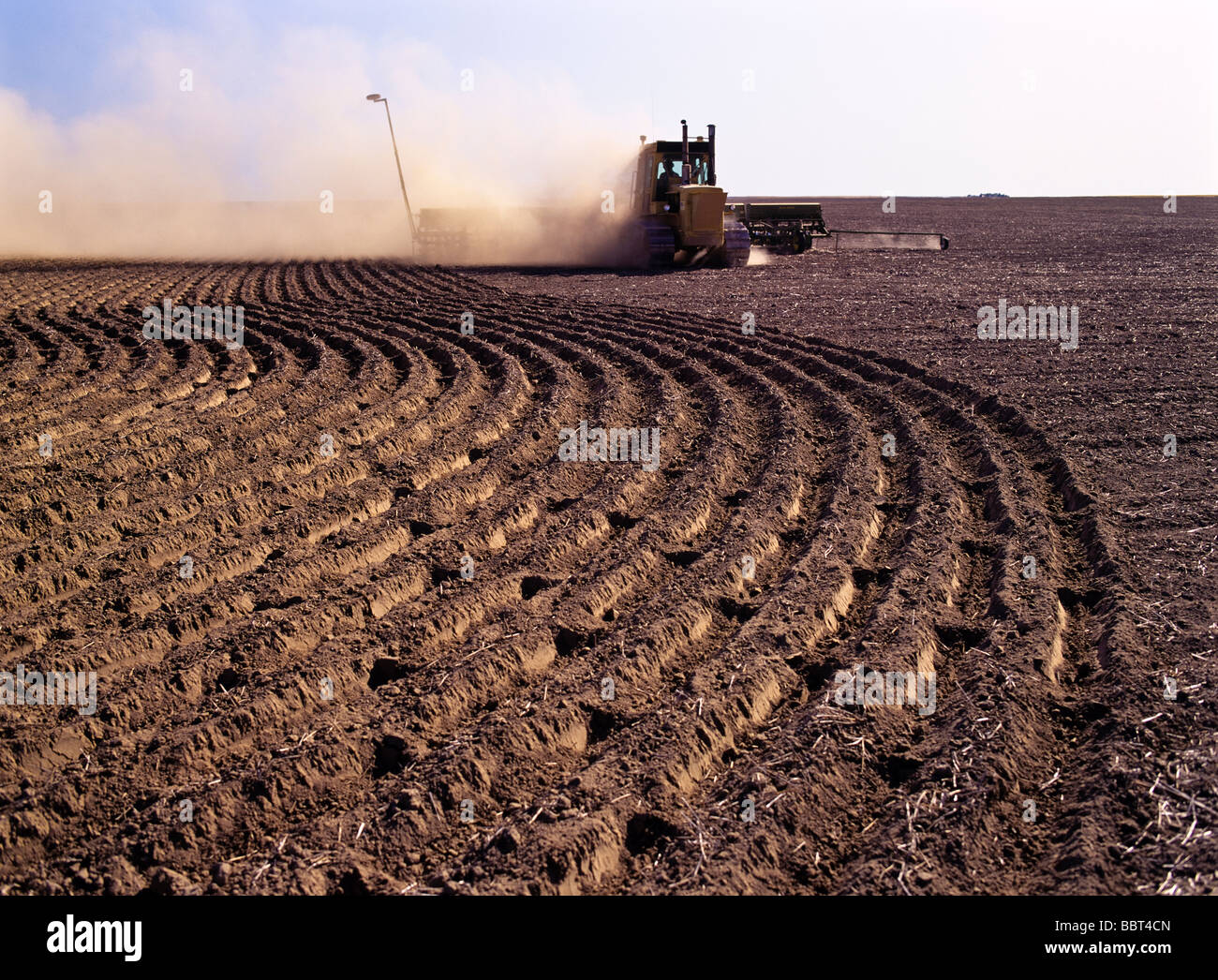 Planting wheat Eastern Washington USA Stock Photo - Alamy