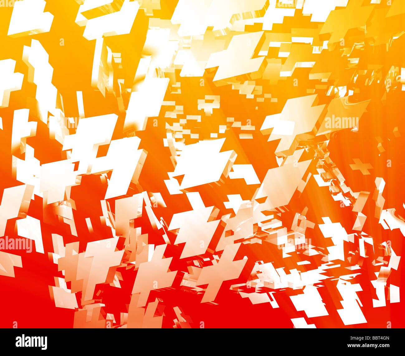 Abstract background illustration of shattered exploding geometric ...