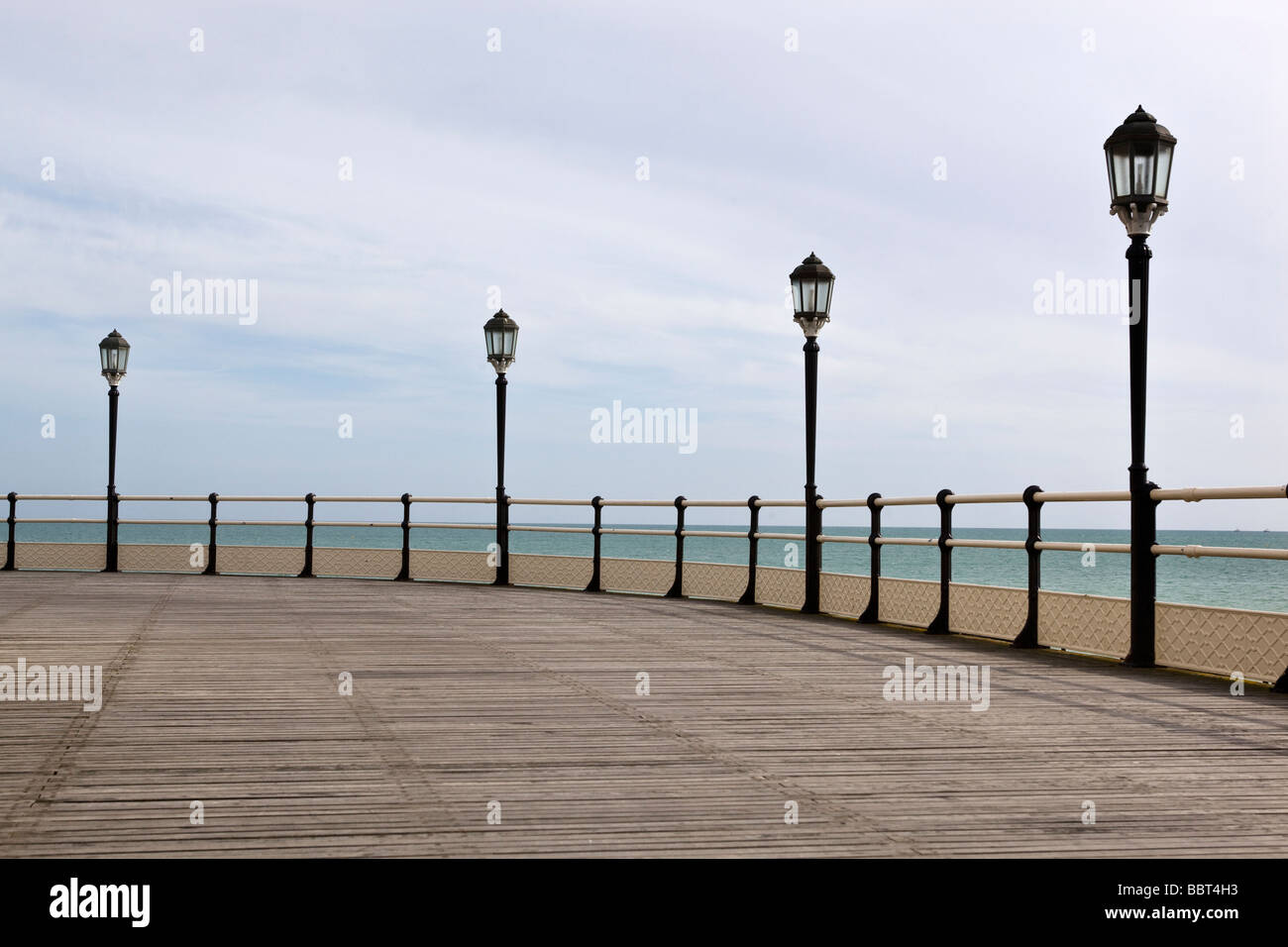 Pier end at Worthing West Sussex Stock Photo - Alamy