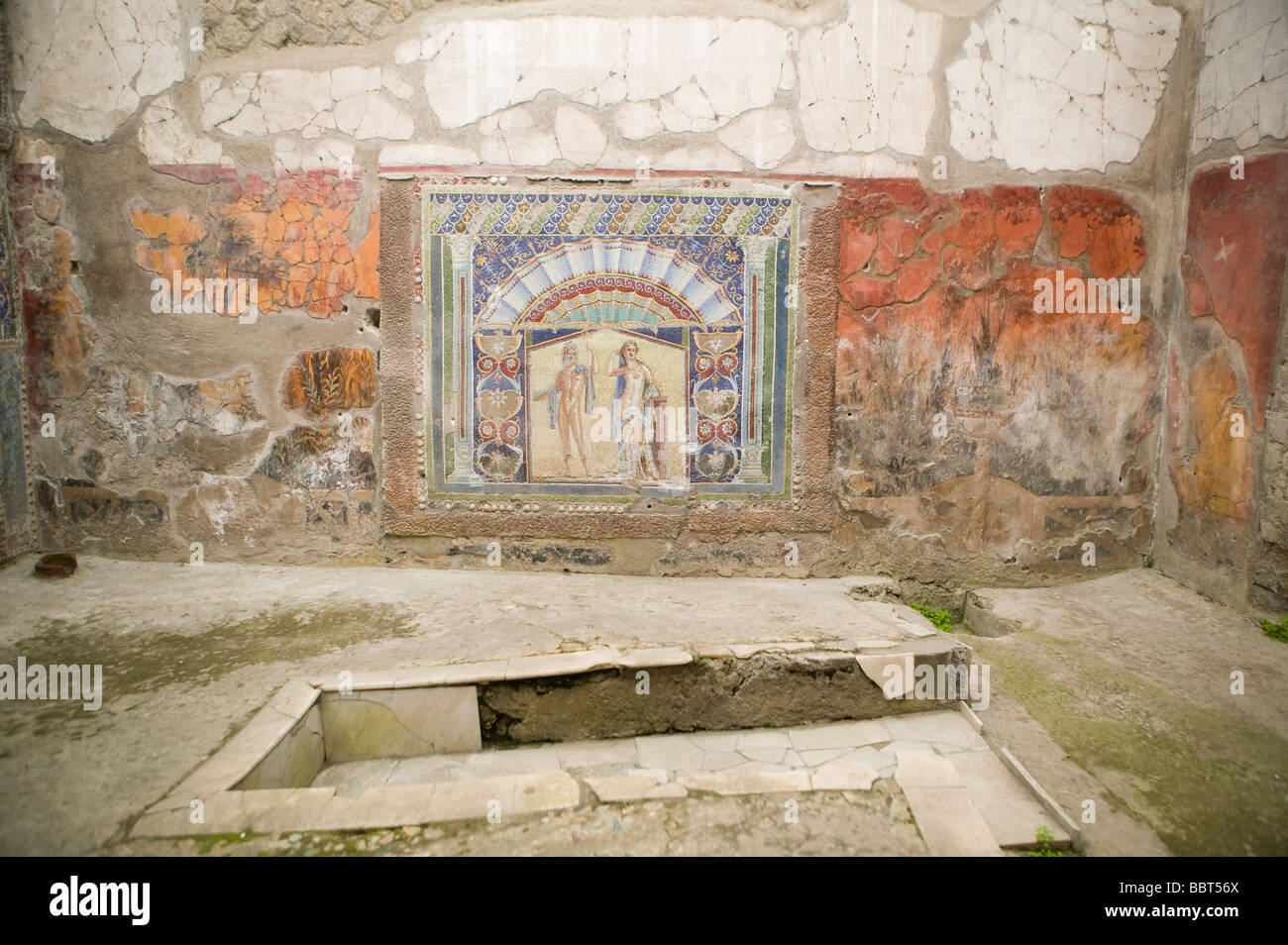 Roman houses in the village of Herculaneum in Naples Stock Photo - Alamy