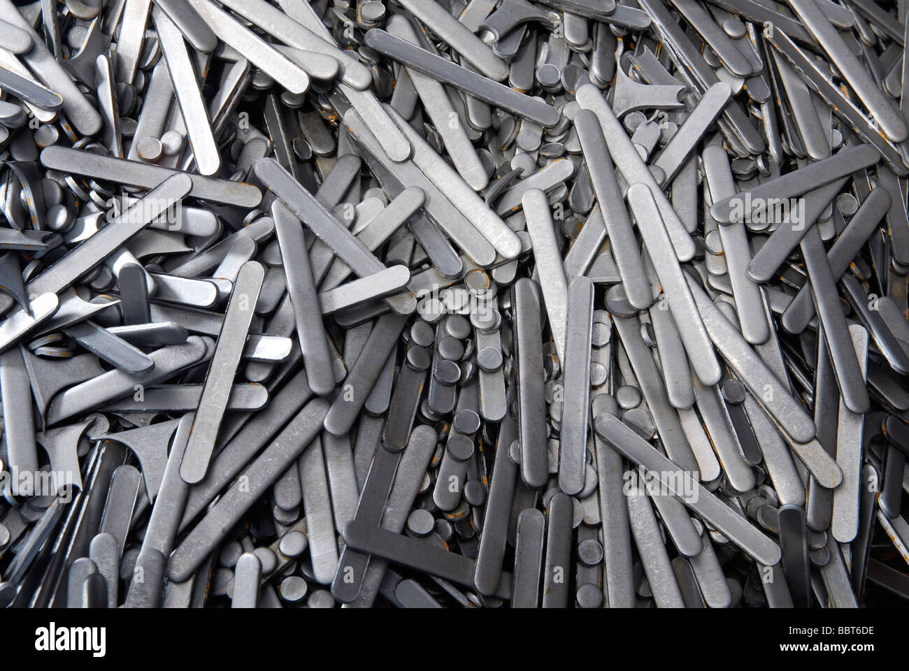 Scrap steel from a pressings factory in the Midlands UK Stock Photo - Alamy