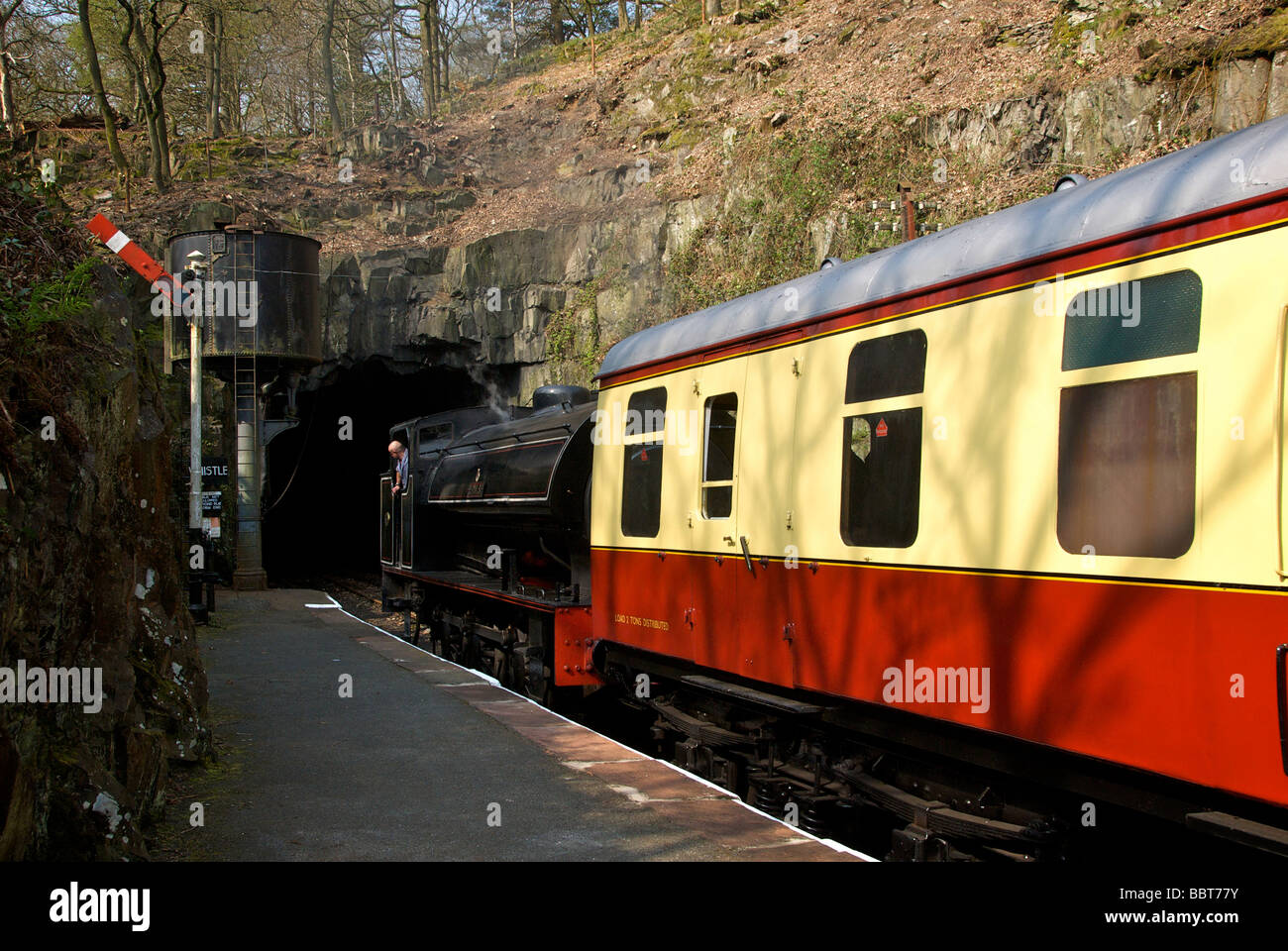 Haverthwaite Station Lakeside Railway Windermere Cumbria UK Stock Photo ...