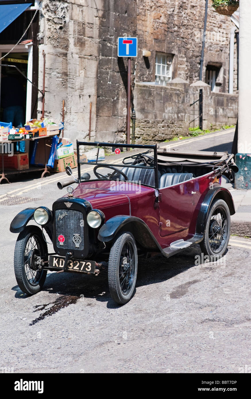 Old Austin Seven open top tourer car in an English town Stock Photo - Alamy