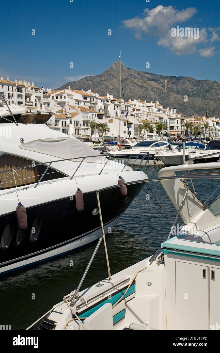 Jose Banus Marina in Marbella Malaga Sun Coast Andalusia Spain Stock ...