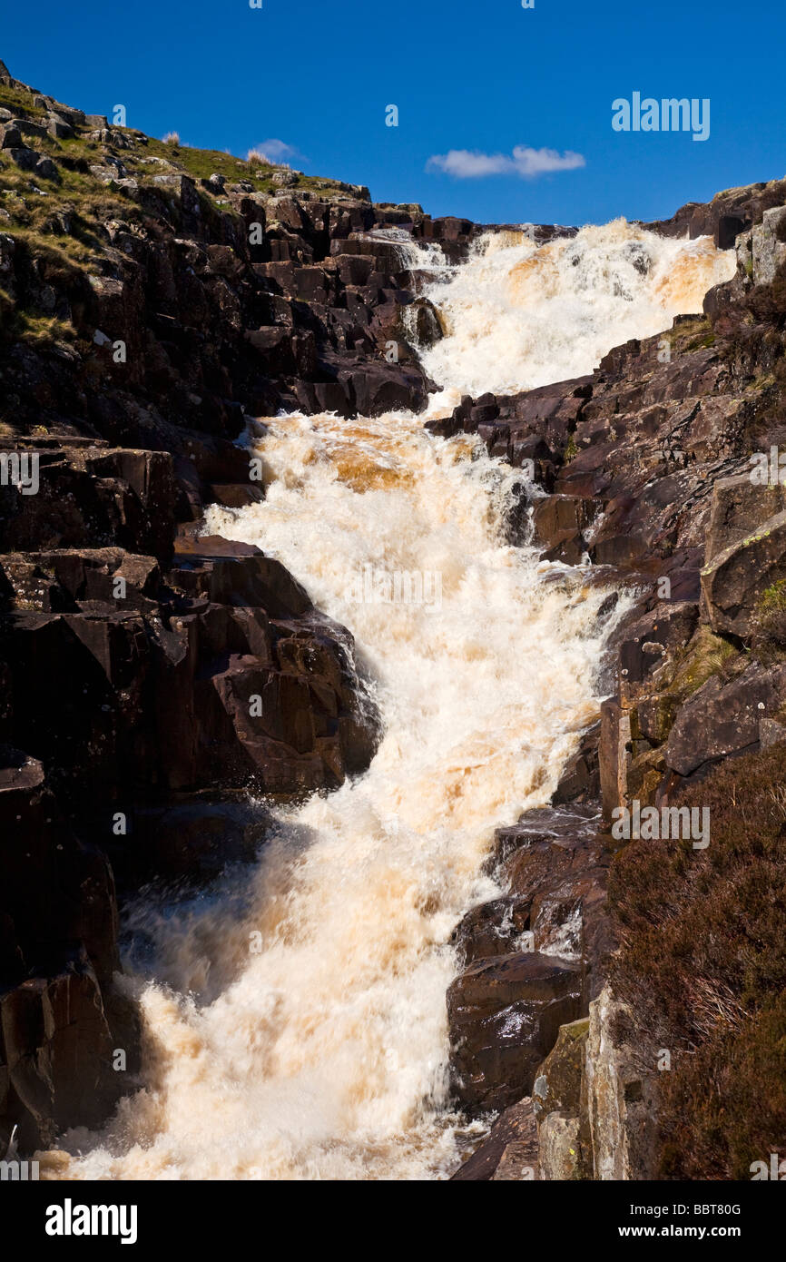 Cauldron Snout is a waterfall on the upper reaches of the River Tees in ...