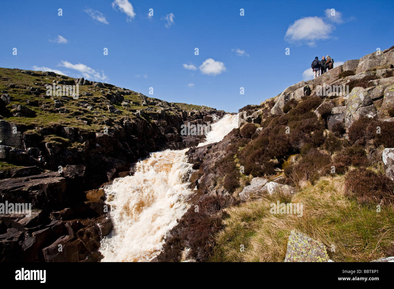 Cauldron Snout is a waterfall on the upper reaches of the River Tees in ...