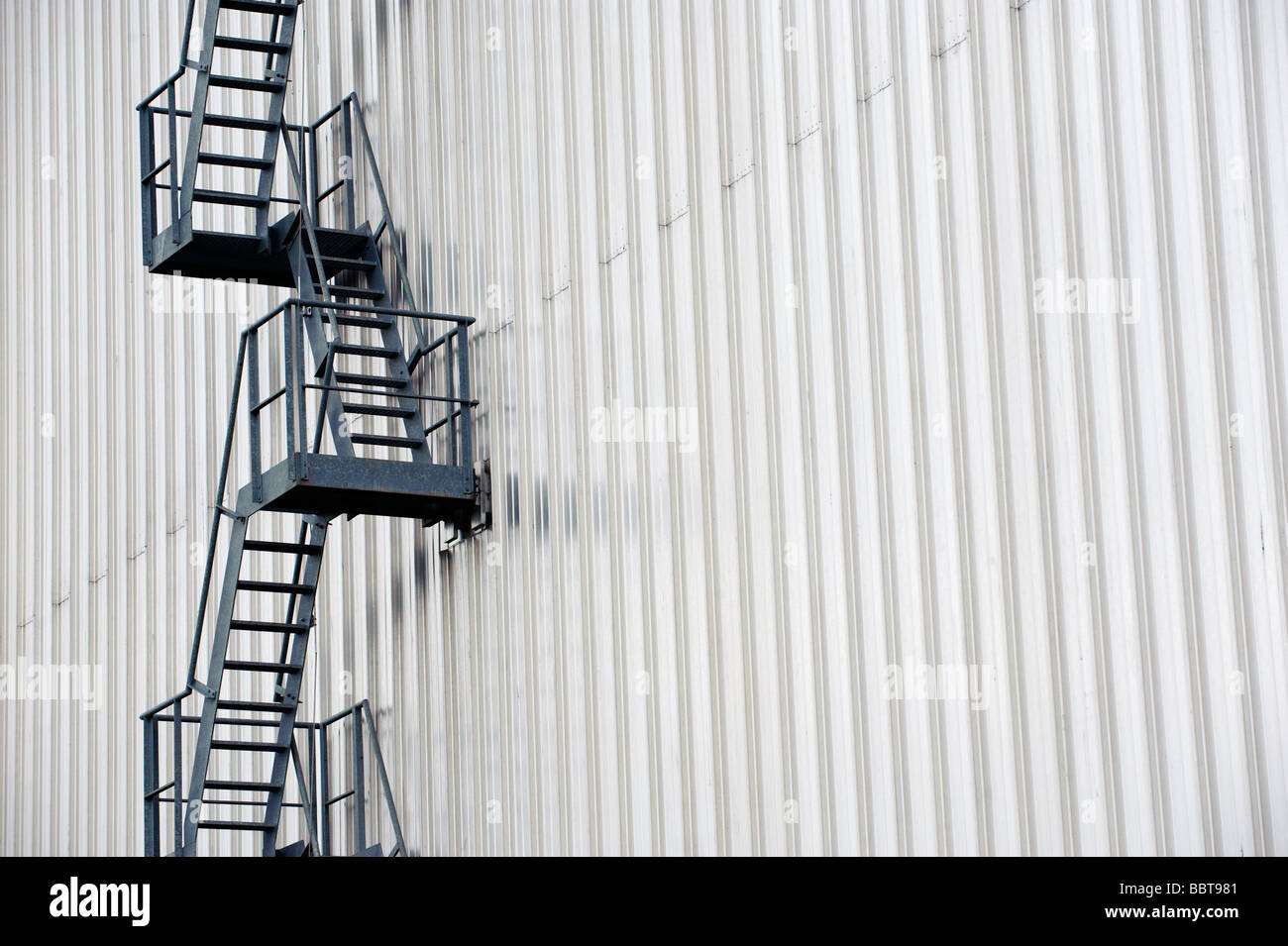 Fire Escape outside building Stock Photo - Alamy