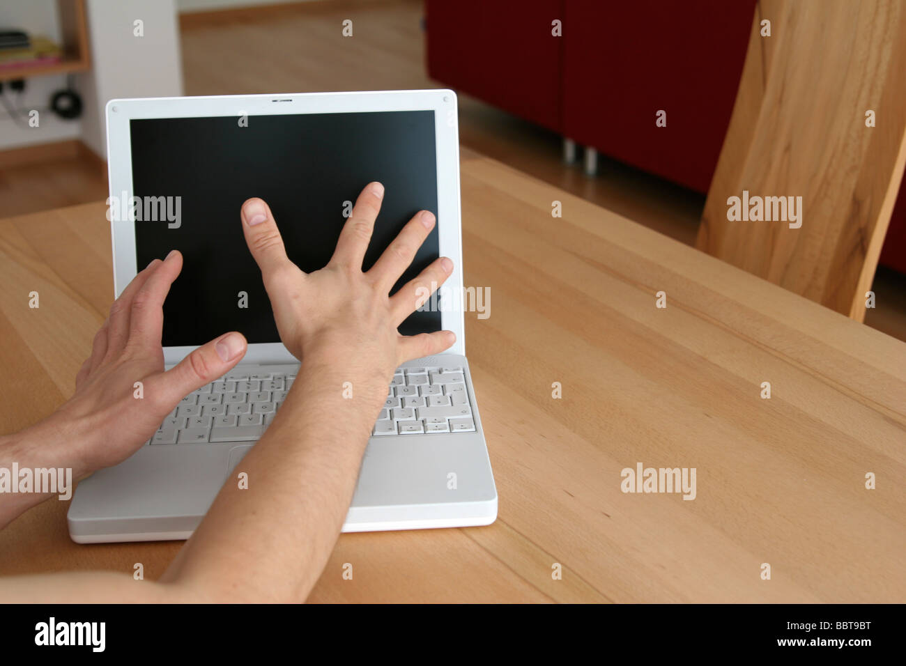 Computer crash - Computerabsturz Stock Photo - Alamy