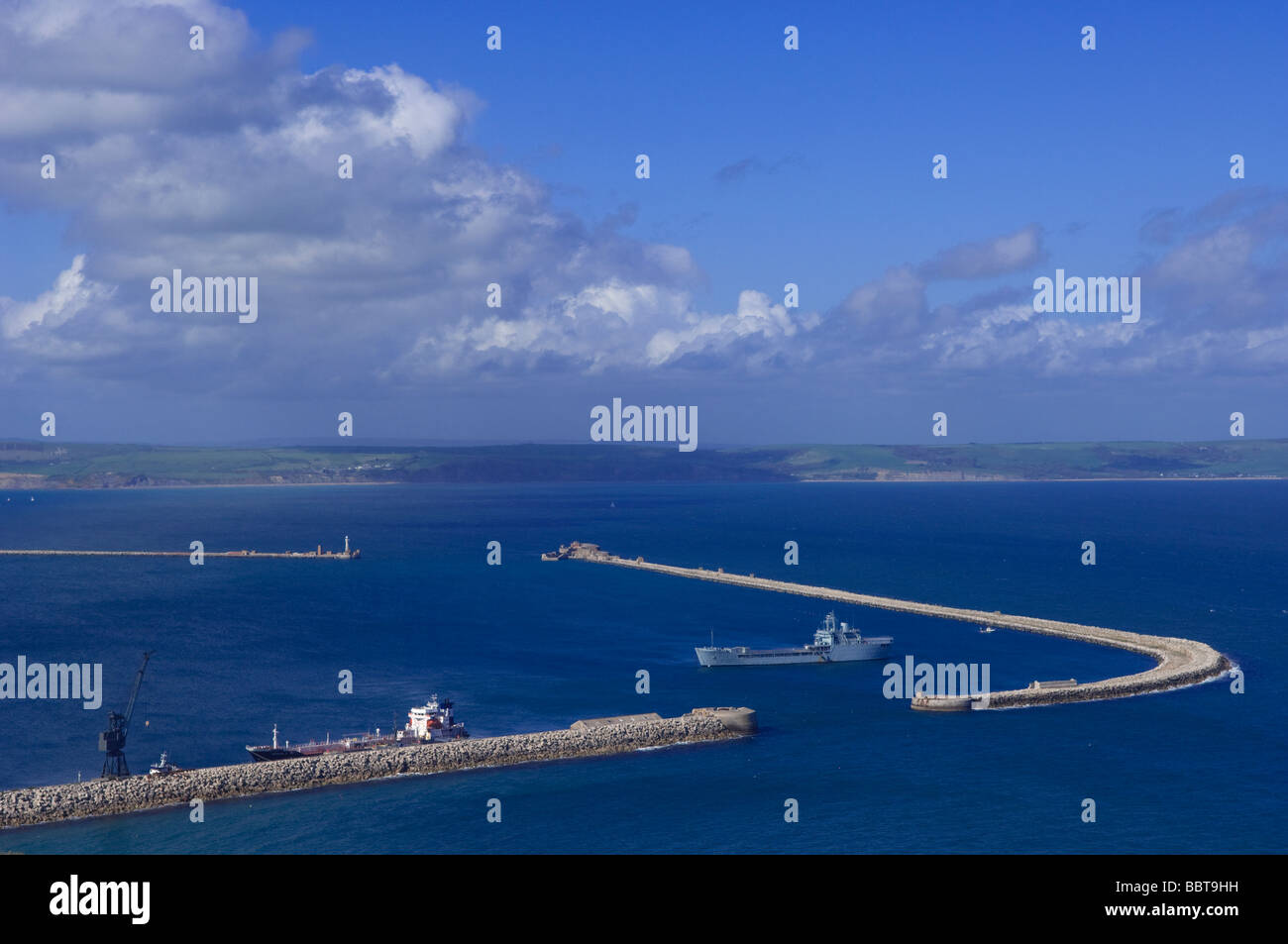 Portland harbour aerial hi-res stock photography and images - Alamy