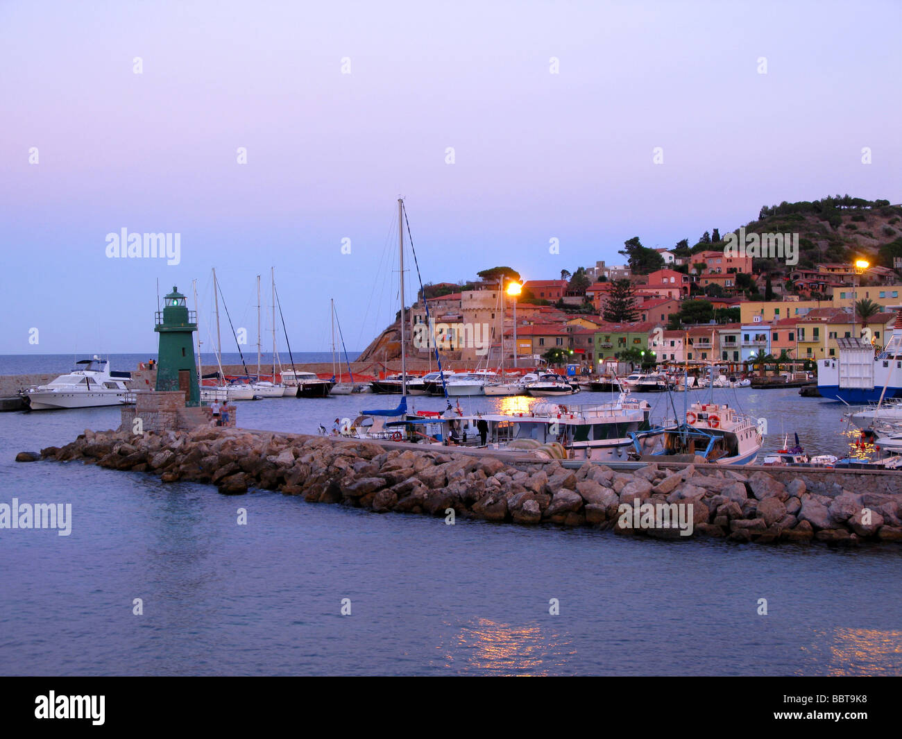 Port, Giglio island, Tuscany,Italy Stock Photo - Alamy