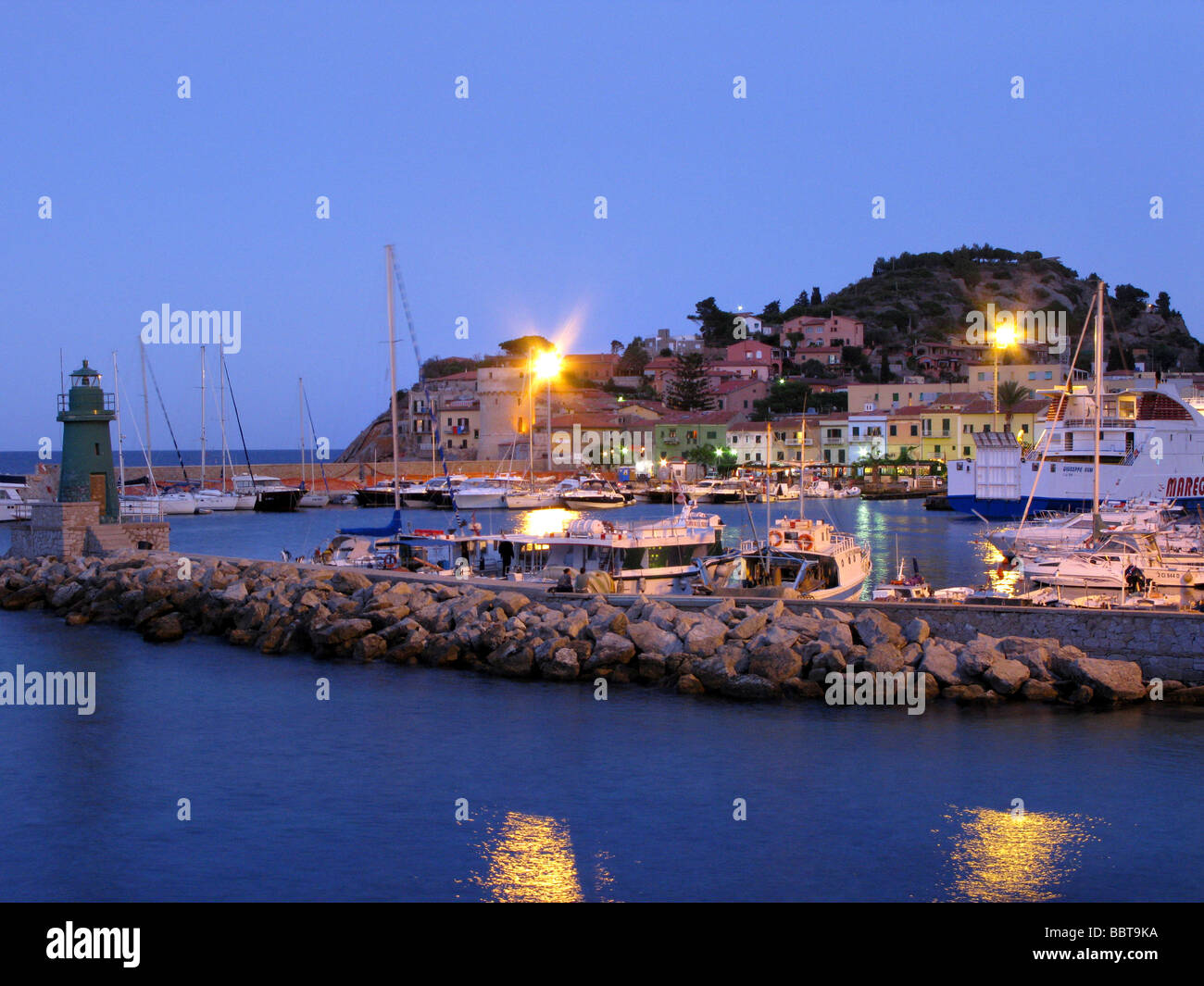 Port, Giglio island, Tuscany,Italy Stock Photo - Alamy