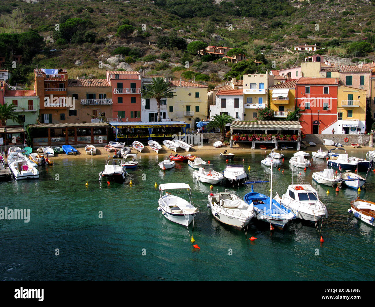 Port, Giglio island, Tuscany,Italy Stock Photo - Alamy