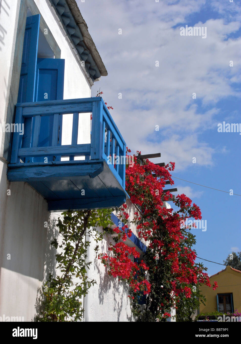 Typical greek house, Old Town, Alonissos island, Greece, Europe Stock ...