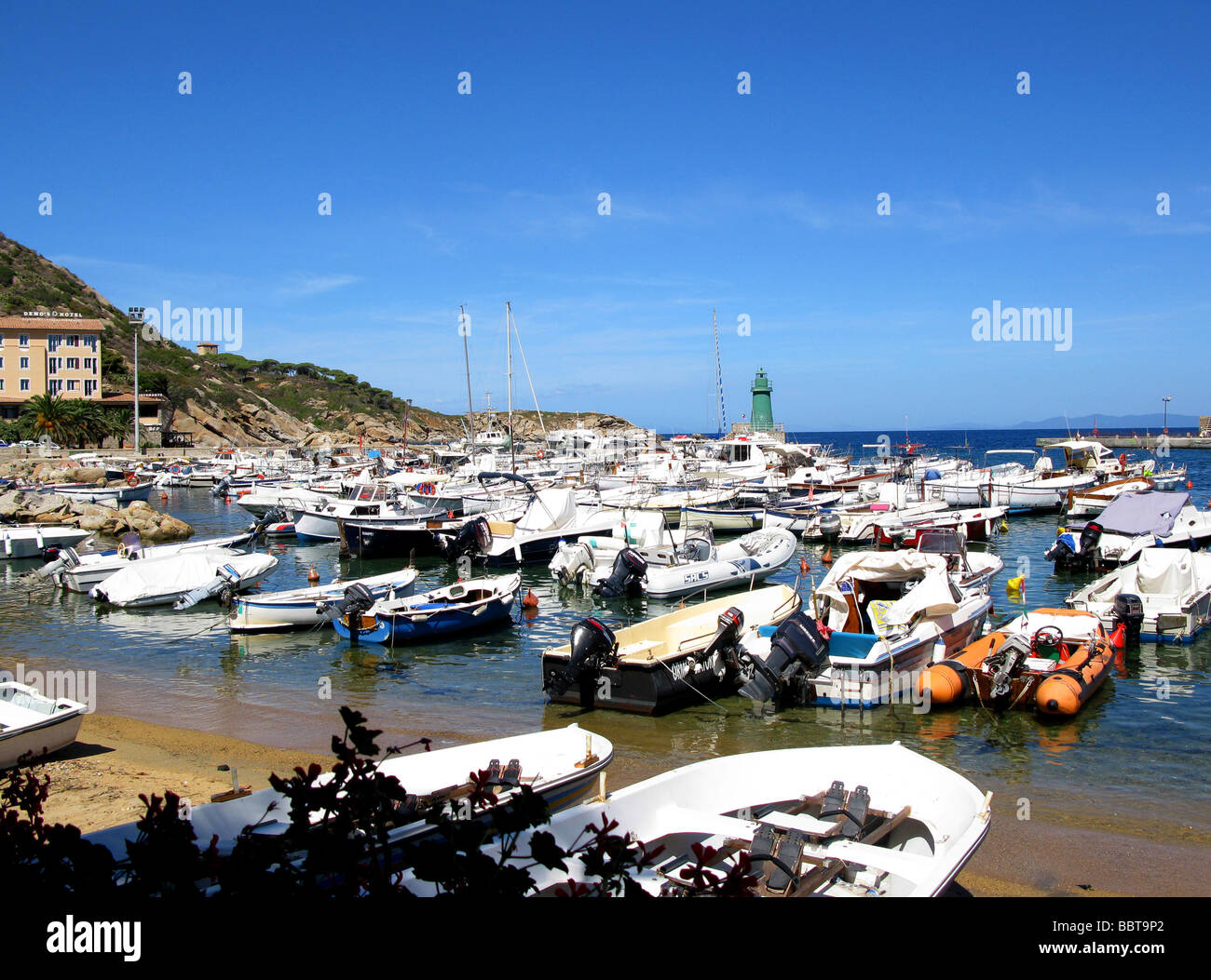 Port, Giglio island, Tuscany,Italy Stock Photo - Alamy