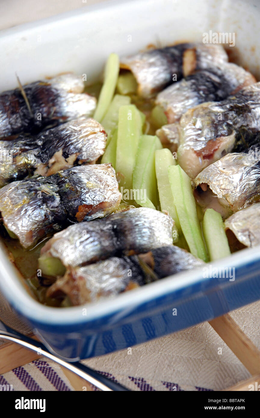 Rolls of sardines, Italy Stock Photo - Alamy
