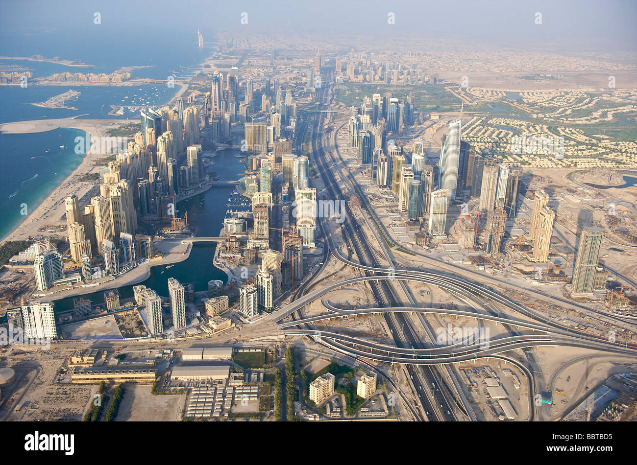 Dubai the development of Dubai Marina Stock Photo - Alamy