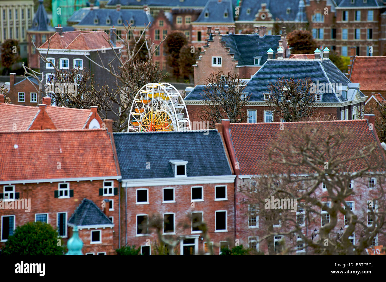 Typical Dutch historic city centre and monumental houses Stock Photo ...