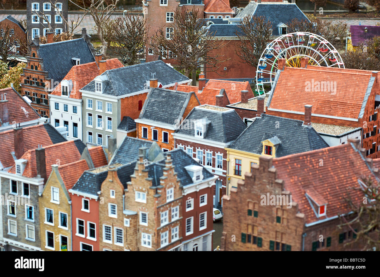 Typical Dutch historic city centre and monumental houses Stock Photo ...