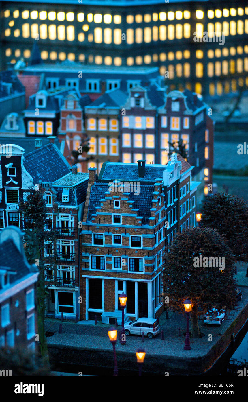 Typical Dutch historic city centre and monumental houses Stock Photo ...