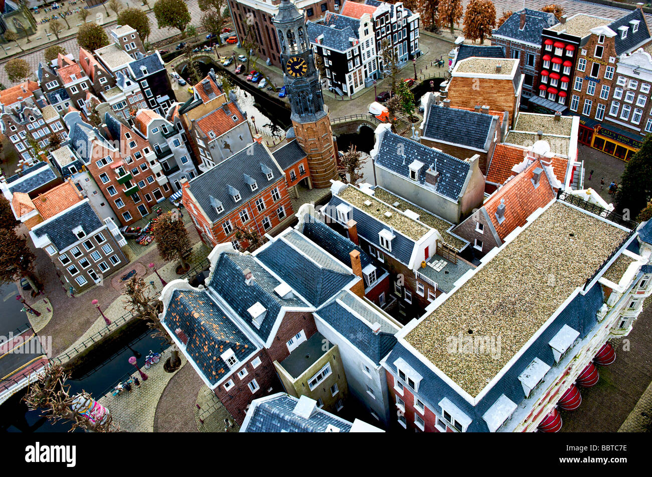 Typical Dutch historic city centre and monumental houses Stock Photo ...