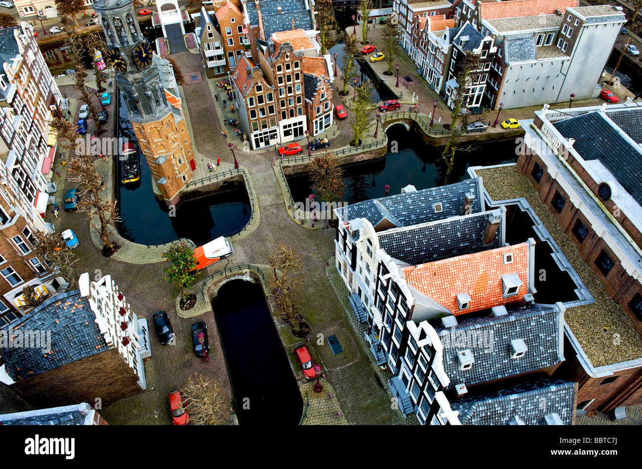 Typical Dutch historic city centre and monumental houses Stock Photo ...