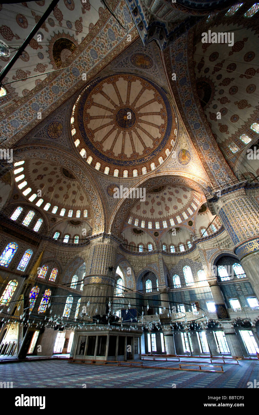 Interior of the Blue Mosque, Istanbul, Turkey, Europe Stock Photo - Alamy