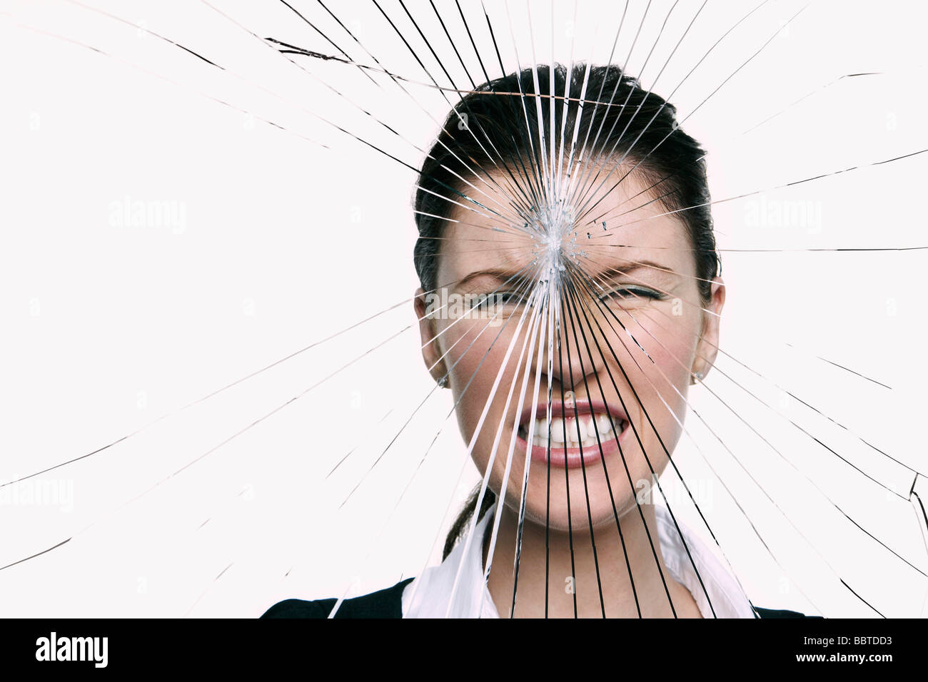 Face cracking woman hi-res stock photography and images - Alamy