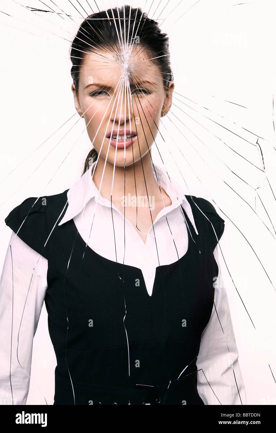 Face cracking woman hi-res stock photography and images - Alamy