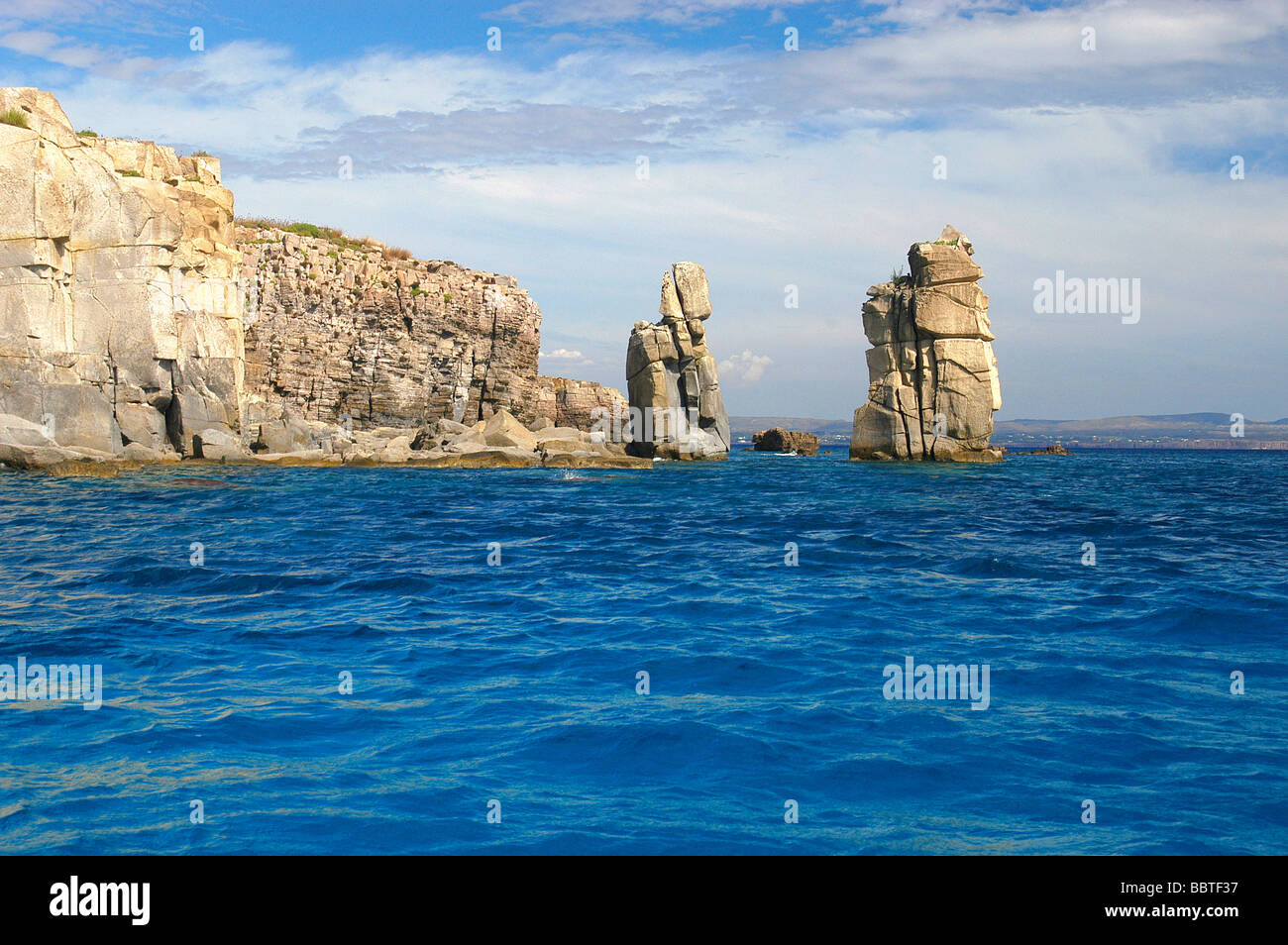 Le Colonne, Carloforte, San Pietro Island, Sardinia, Italy Stock Photo ...